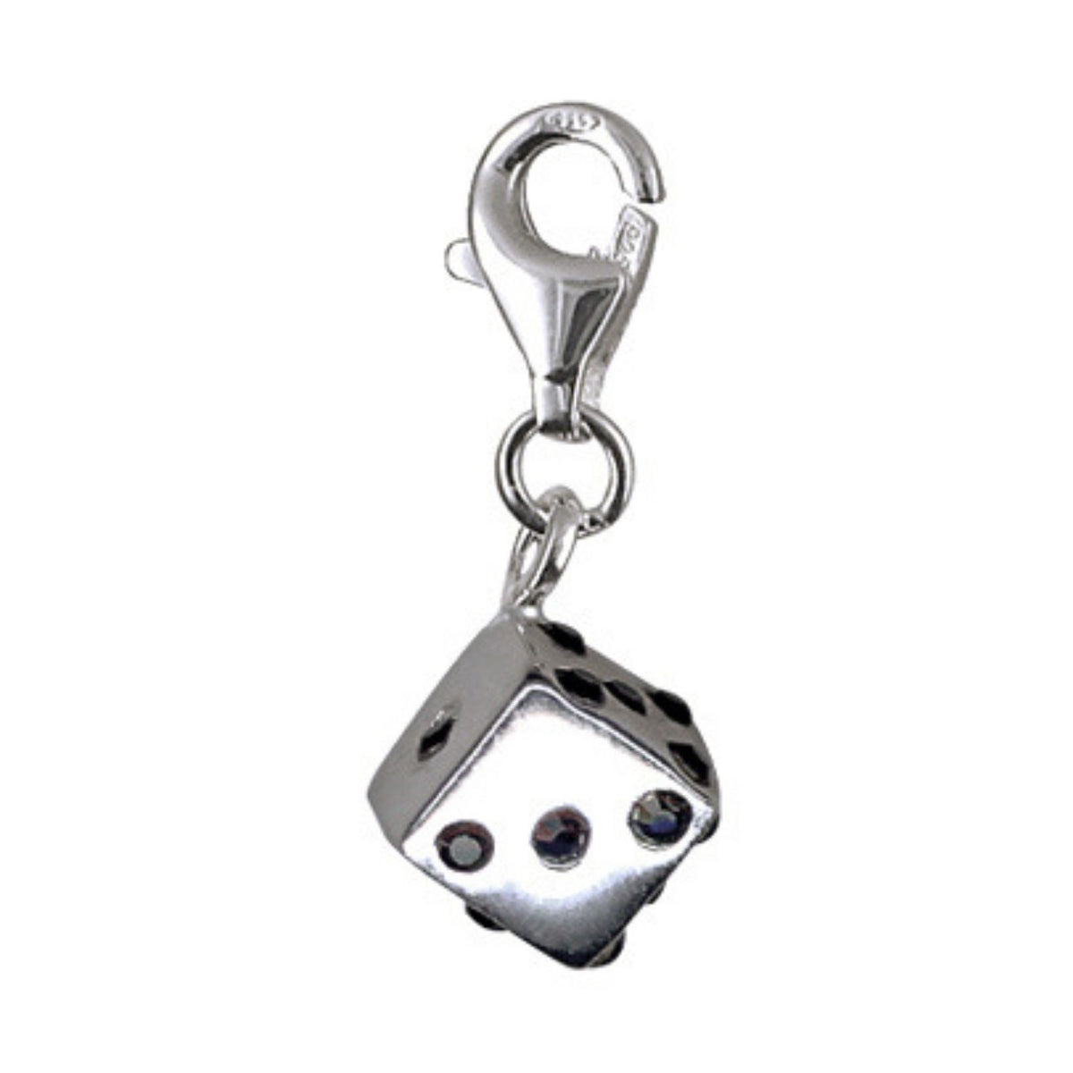 Sterling Silver Dice Charm – My Jewellery Shop