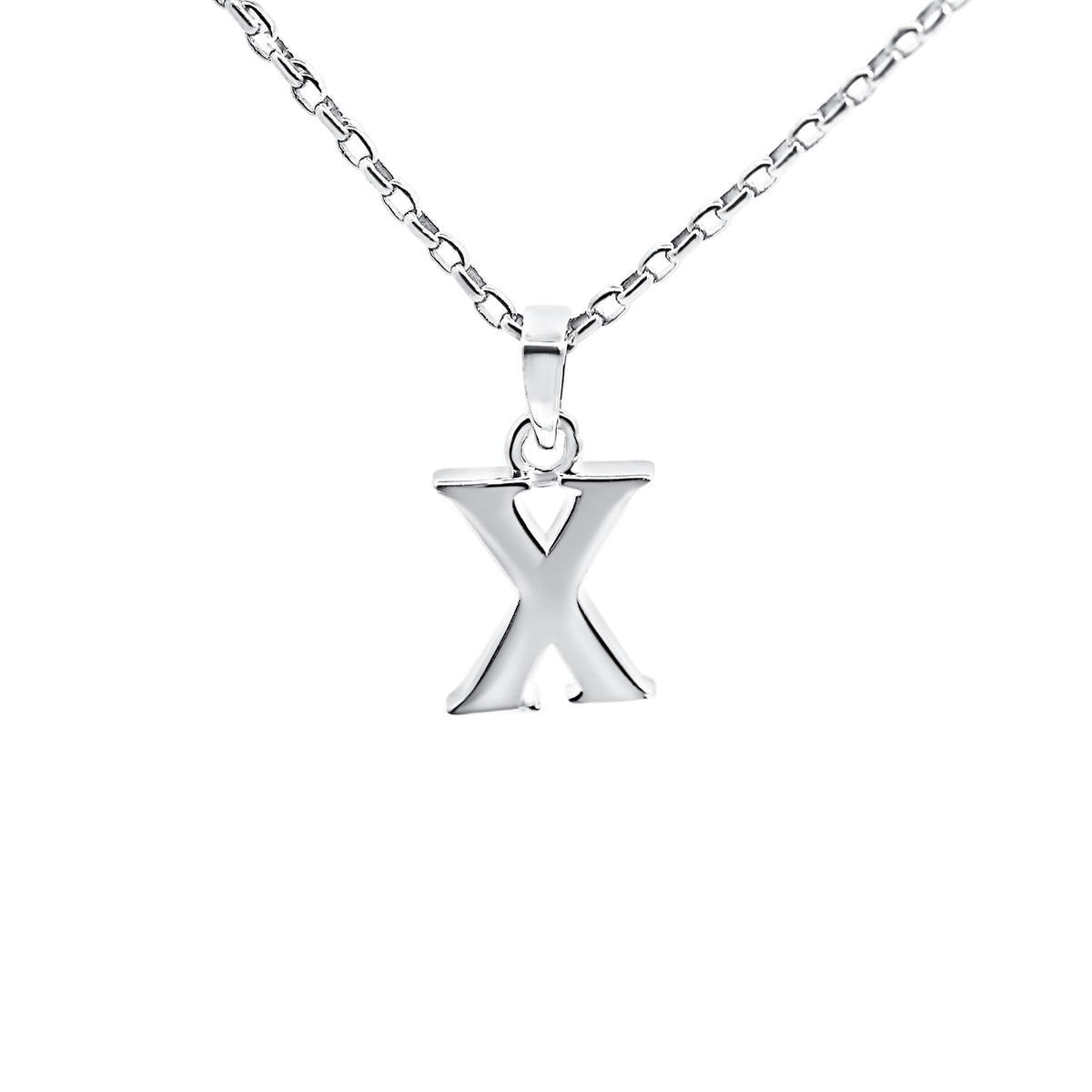Sterling Silver Block Letter X Pendant – My Jewellery Shop