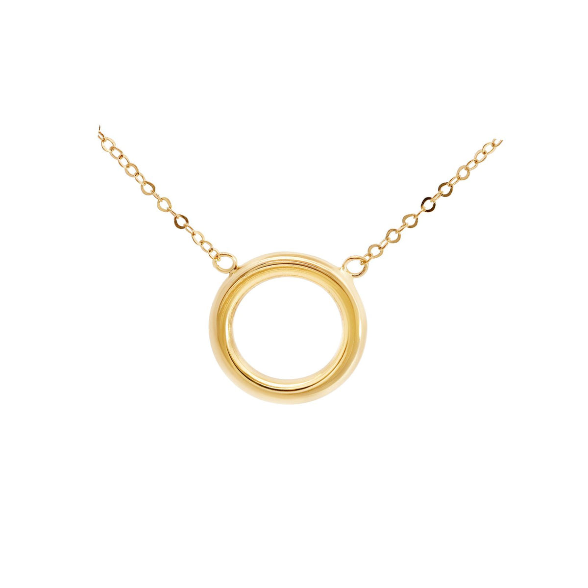9ct Yellow Gold Open Circle Necklace – My Jewellery Shop