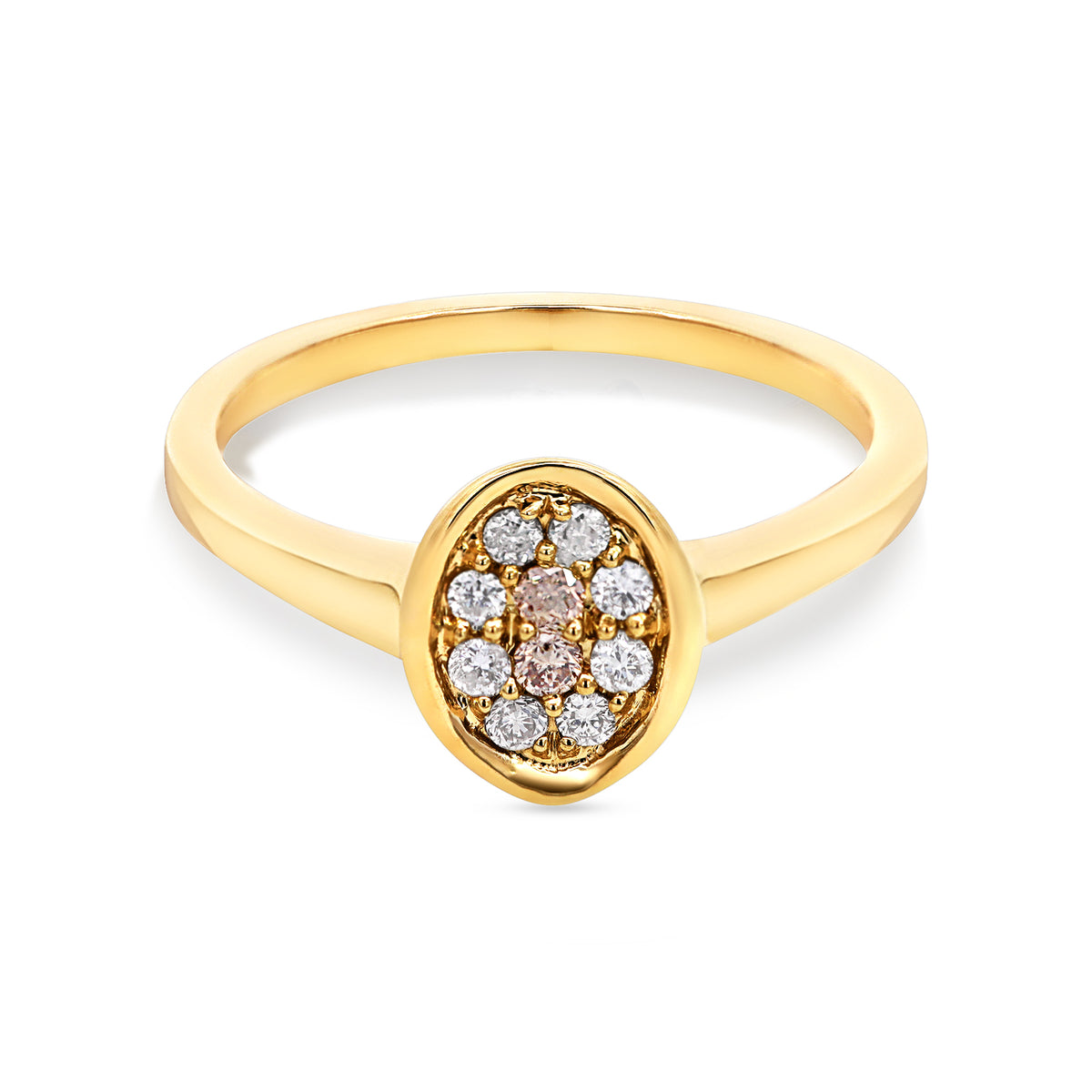 Dreamtime 9ct Yellow Gold & Australian Diamond Oval Ring | My Jewellery ...