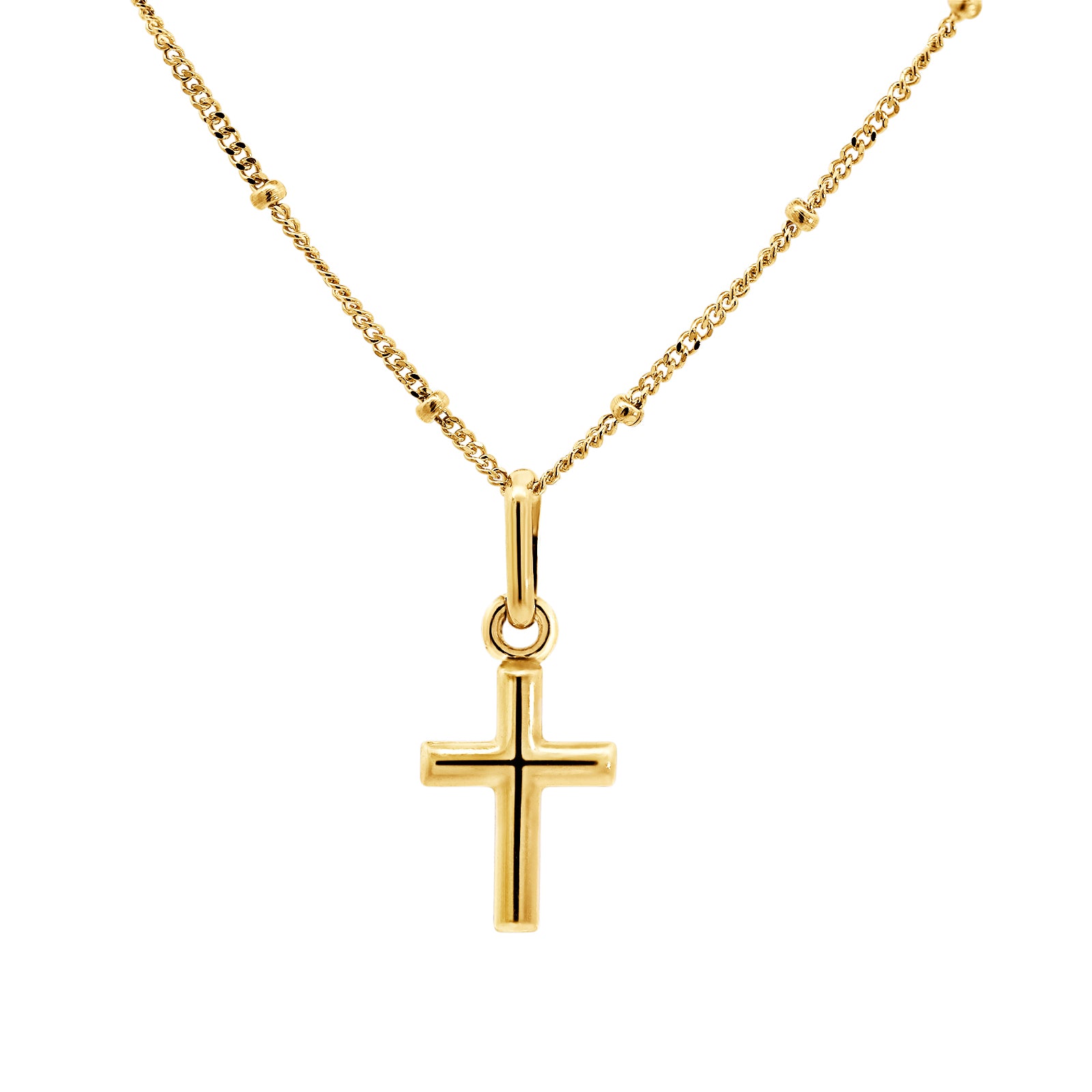 9ct Yellow Gold Small Cross Pendant – My Jewellery Shop